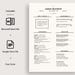 Menu Resume Template for Chef | CV Template | Instant Digital Download ...