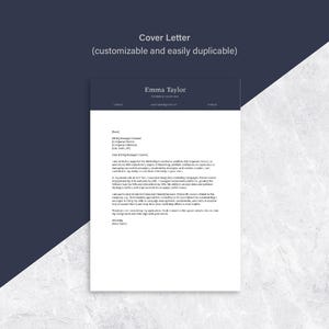 2 Page Resume Template With Cover Letter, Professional Clean Resume ...
