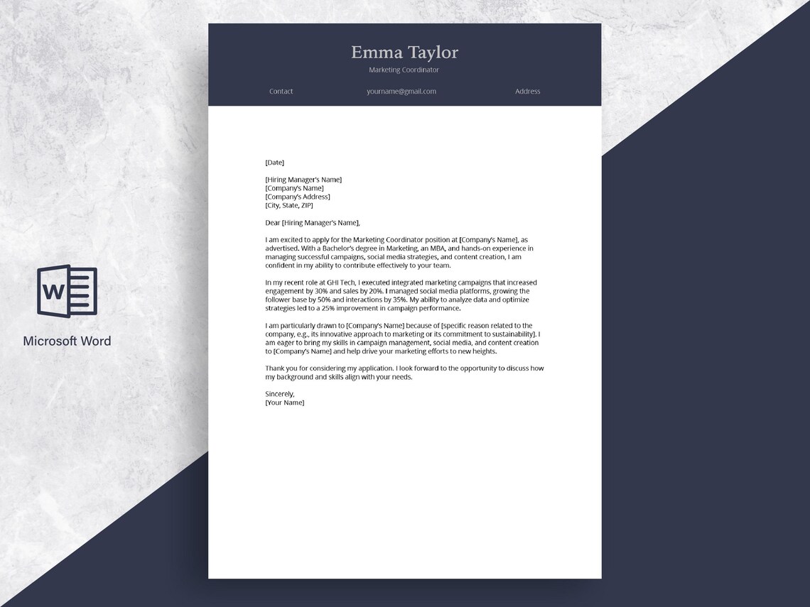2 Page Resume Template With Cover Letter, Professional Clean Resume ...