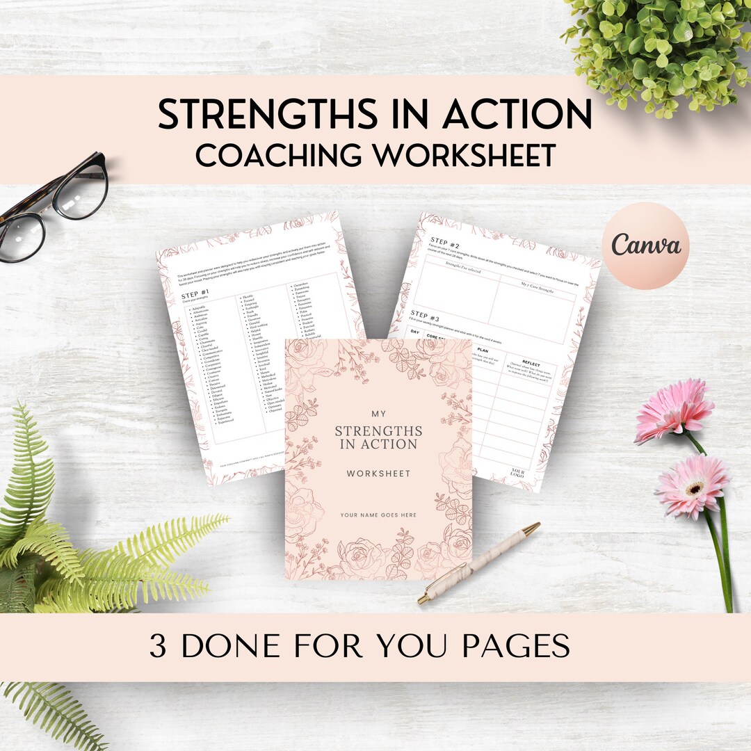 Coaching Worksheet Canva Template Done for You Lead Magnet Life Coach ...