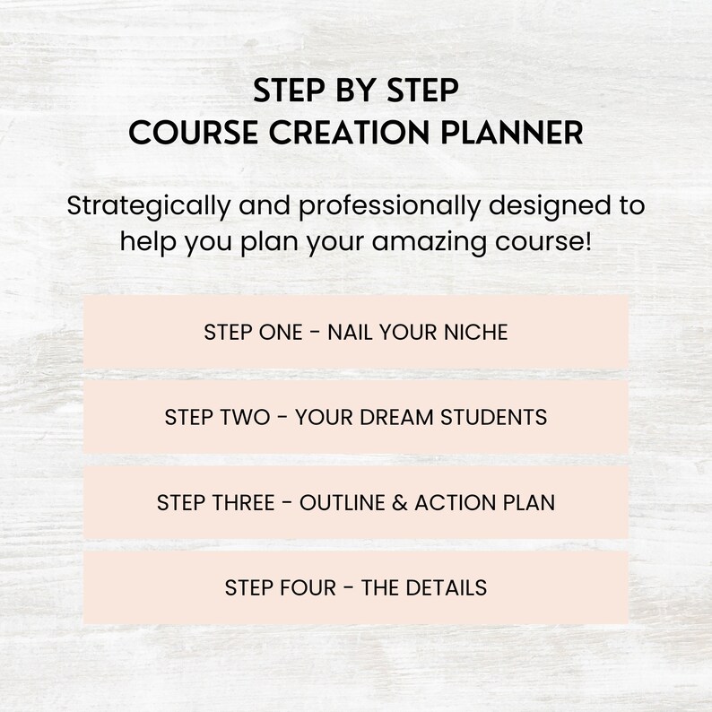Course Creation Planner Course Creator and Promotion Planner / Ebook, Printable Course Creation ...