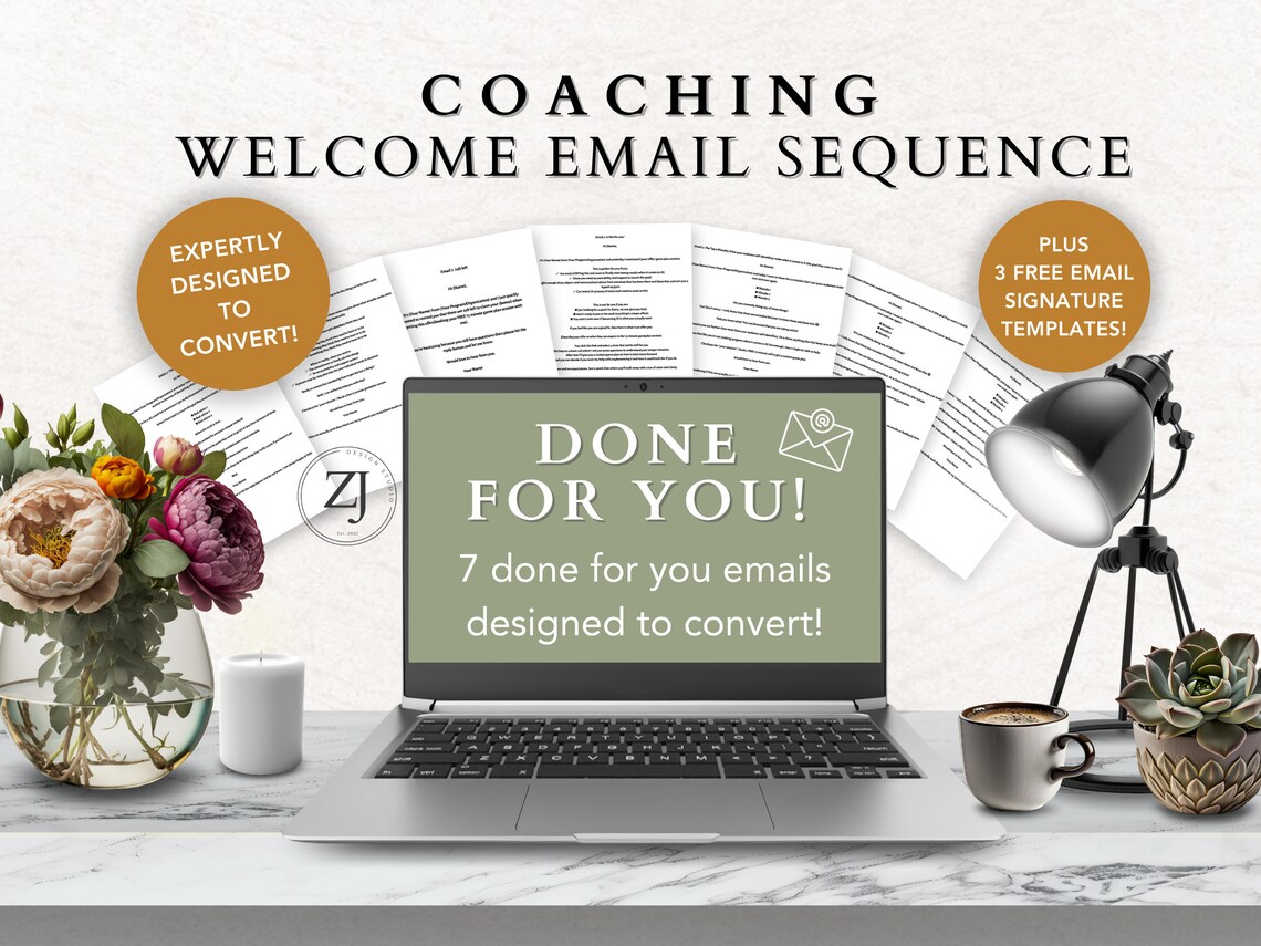 Coaching Welcome Nurture Email Sequence Copy Done for You Email ...