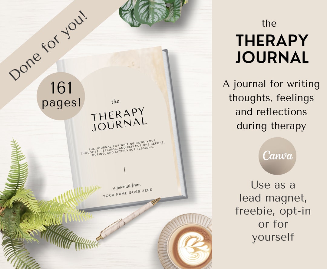 Therapy Journal Canva Template Counselling, Cognitive Behaviour ...
