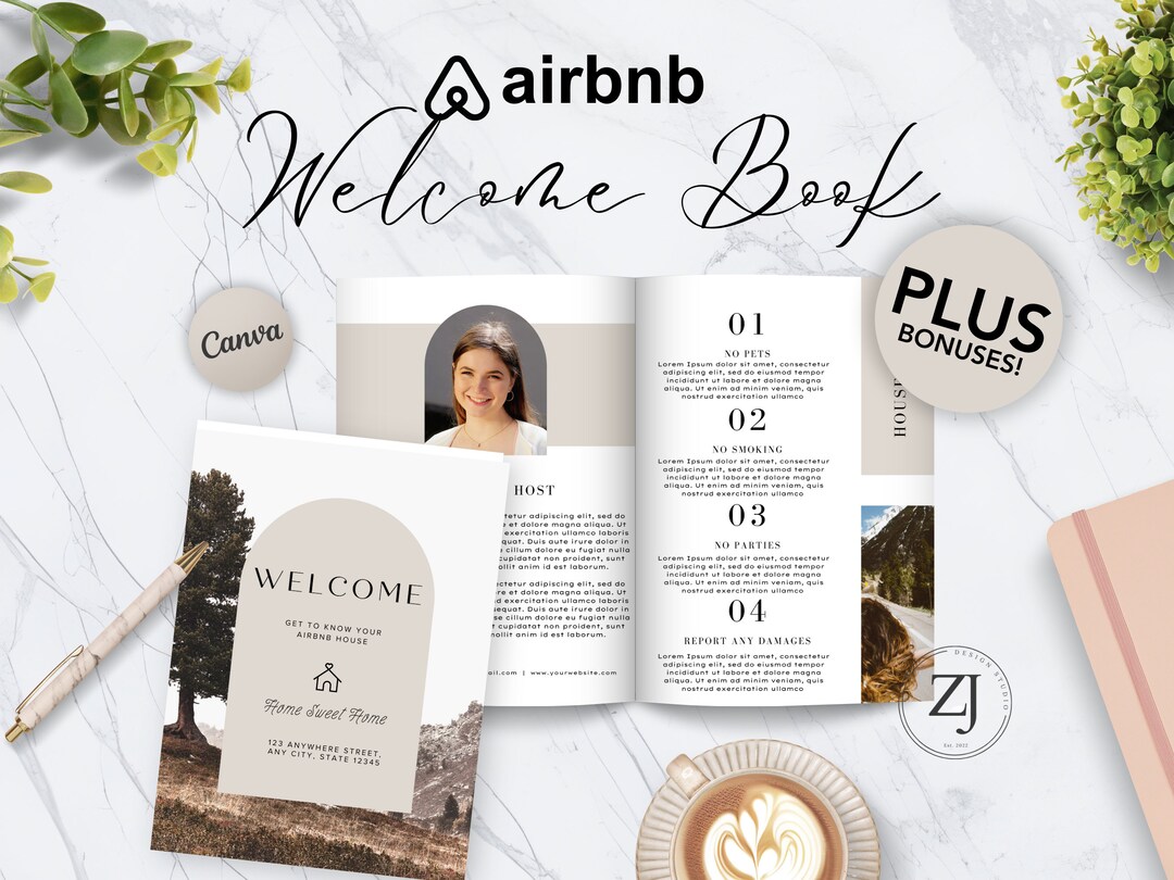 Air Bnb Welcome Pack Vrbo Short Term Rental Templates House Host ...