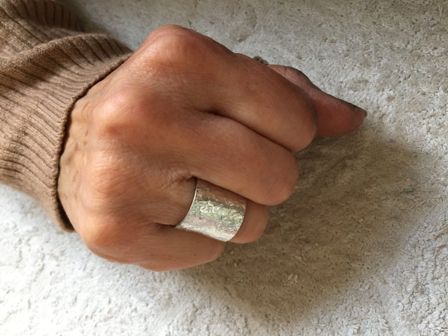 Sterling Silver Wide Chunky Band Ring Extra Wide Silver Ring - Etsy UK