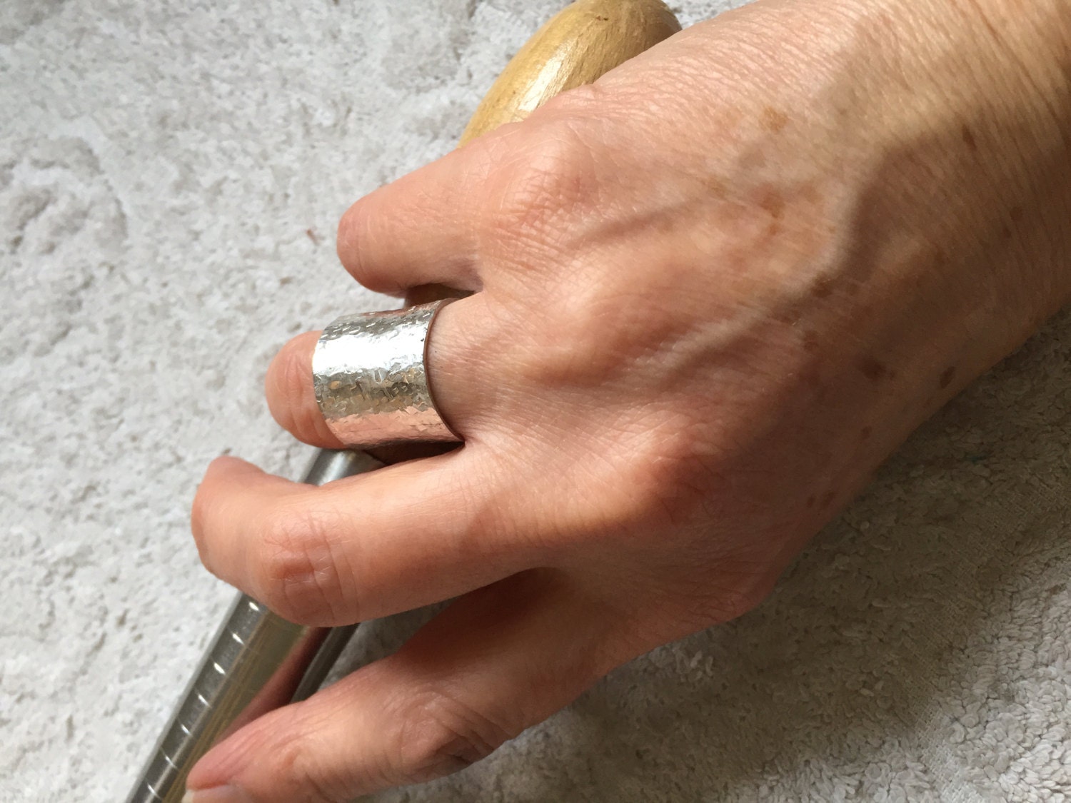 Sterling Silver Wide Chunky Band Ring Extra Wide Silver Ring - Etsy UK