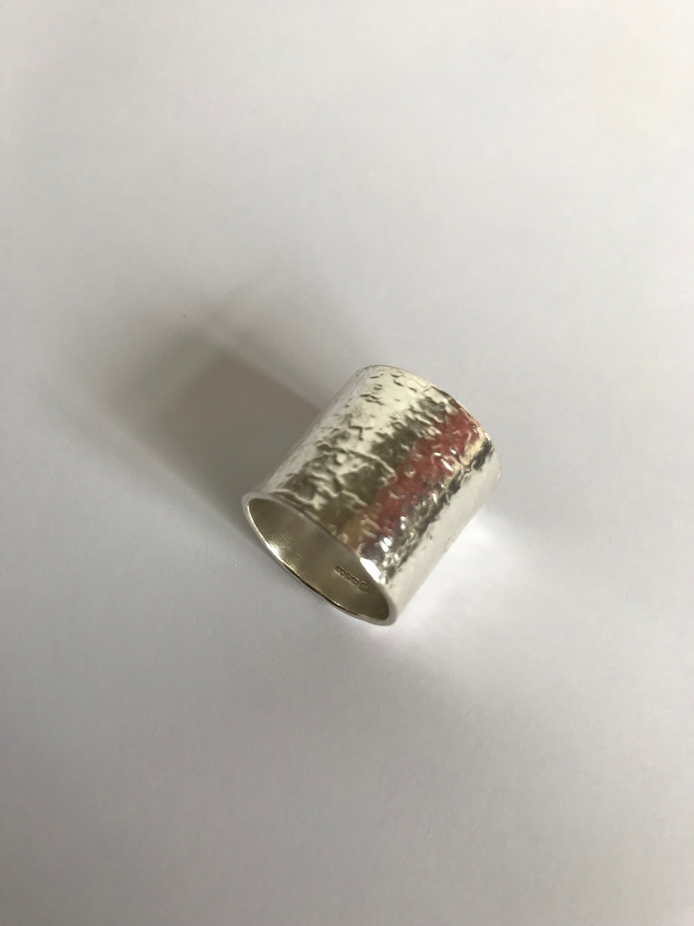 Sterling Silver Wide Chunky Band Ring Extra Wide Silver Ring | Etsy