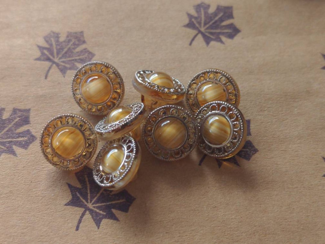 No. 77f Vintage German Glass Buttons With Silber Moonshine 8 - Etsy