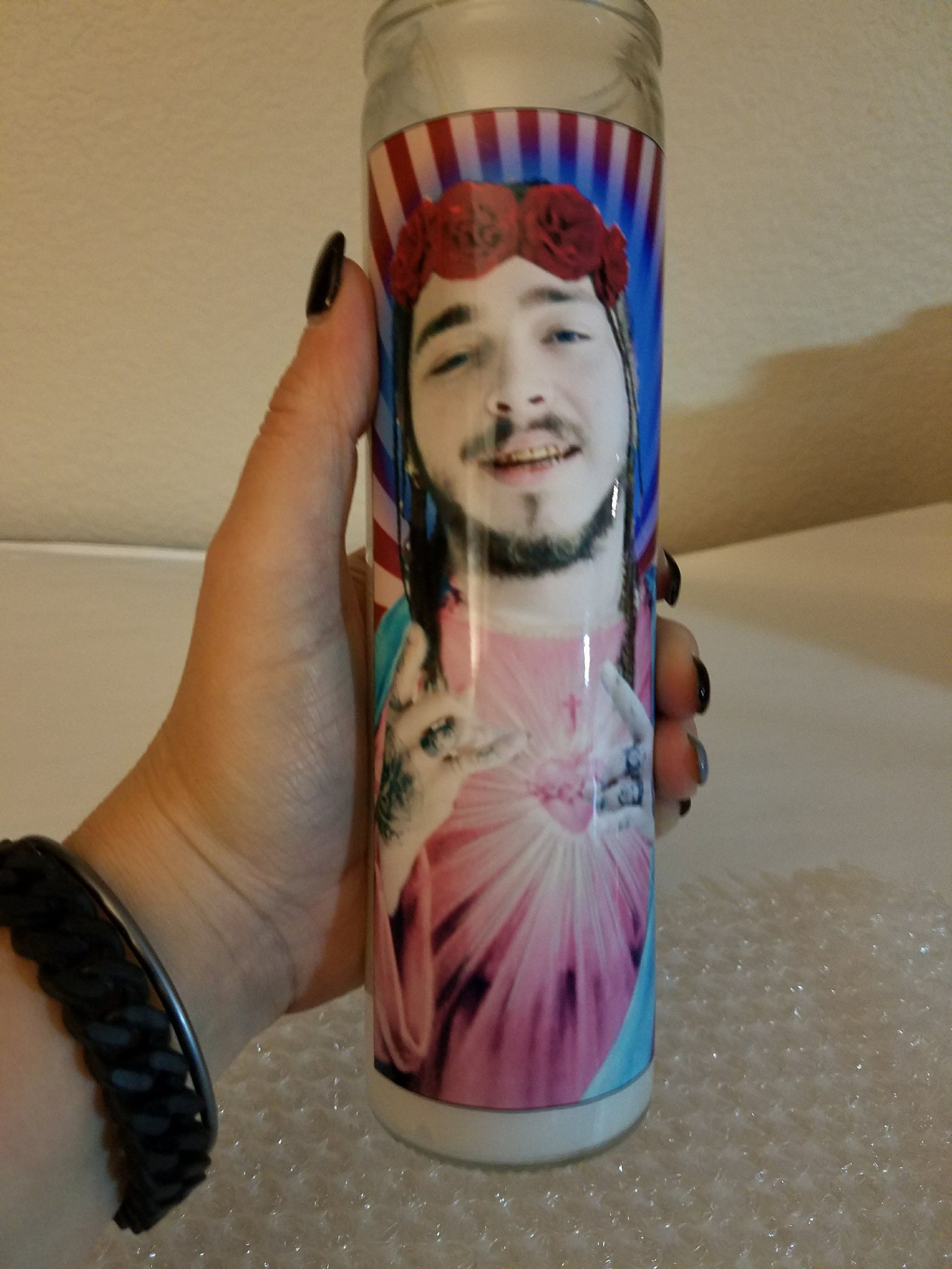 Celebrity Saint Candle - Etsy
