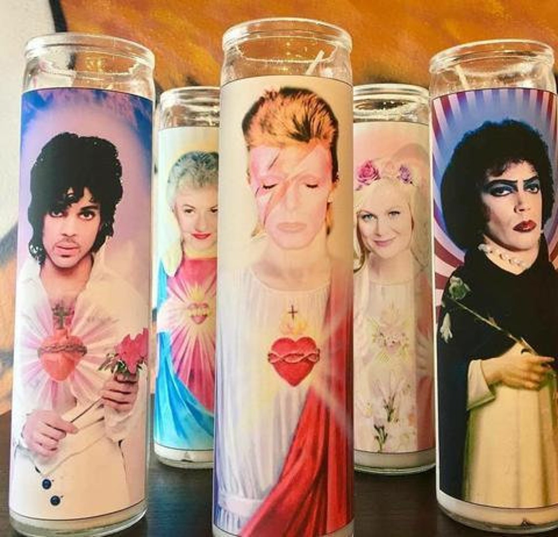 Celebrity Saint Candle - Etsy