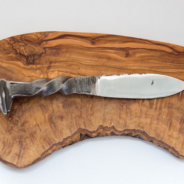 Railroad Spike Knife Forged - Etsy