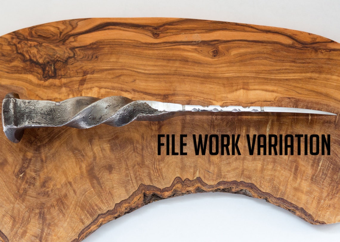 Hand Forged Railroad Spike Knife | Etsy