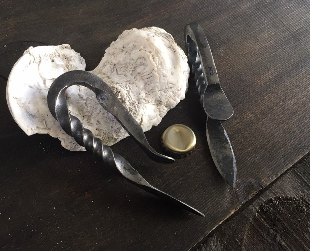 Hand Forged Georgia Oyster Shucker W/ Bottle Opener - Etsy