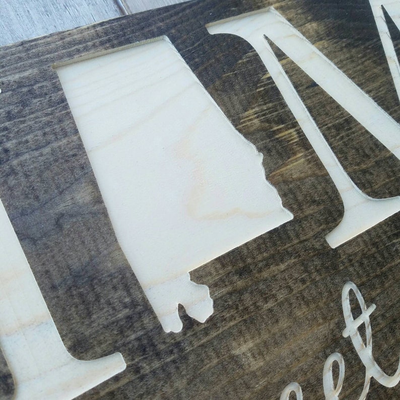 Alabama Home Sweet Home Alabama Wall Art Alabama Gifts | Etsy