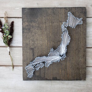 Japan String Art, Japan Decor, Japan Nail Art, Rustic Decor, Custom ...