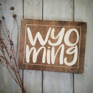 Wyoming Sign, Wyoming Decor, Wyoming, Wyoming Love, Wyoming Home Decor ...