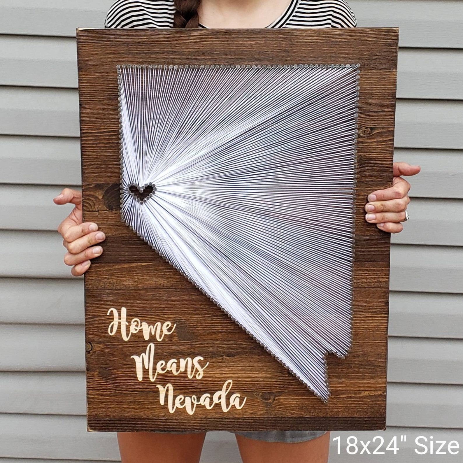 Nevada State String Art Custom State String Art Nevada State - Etsy
