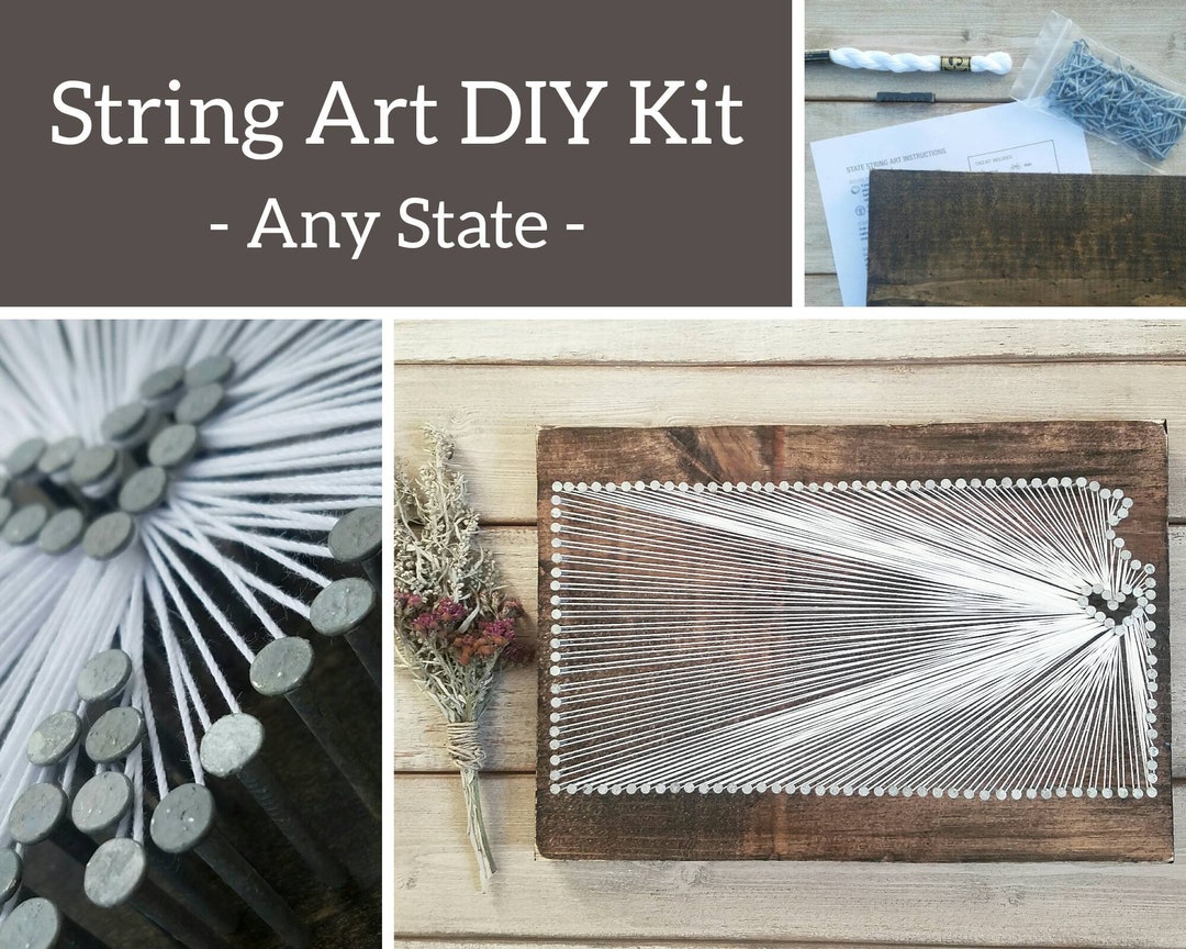 DIY Kansas String Art Kit, State String Art Kit, Kansas Nail Art ...