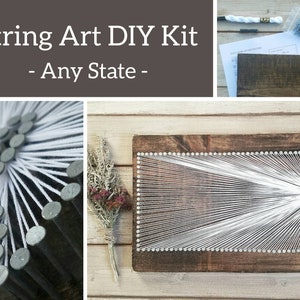 DIY Kansas String Art Kit, State String Art Kit, Kansas Nail Art ...