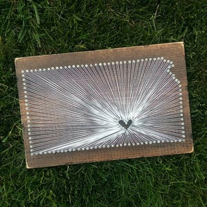 Kansas String Art, Kansas Decor, State String Art, Kansas Nail Art ...