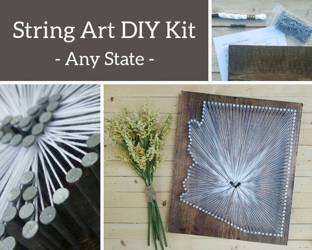 DIY Arizona String Art Kit, State String Art Kit, Arizona Nail Art ...