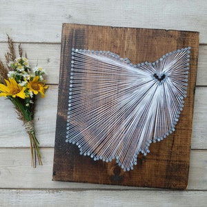 DIY Ohio String Art Kit, State String Art Kit, Ohio Nail Art, Ohio ...