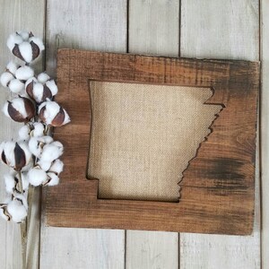 Arkansas Sign, Burlap Print, Arkansas Wall Decor, Arkansas State Map ...