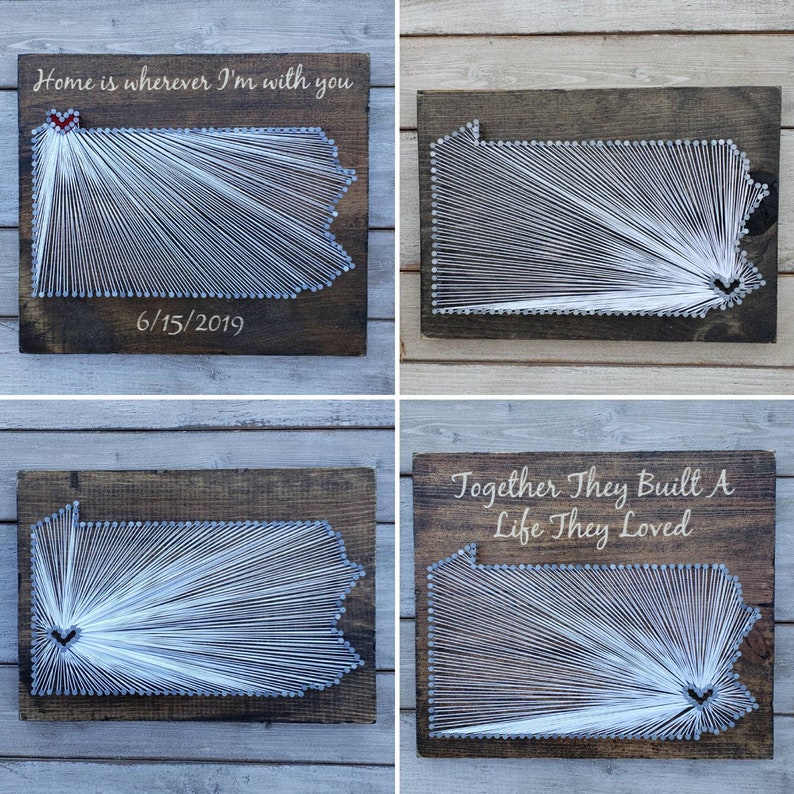 Pennsylvania String Art State String Art Penn State Going - Etsy