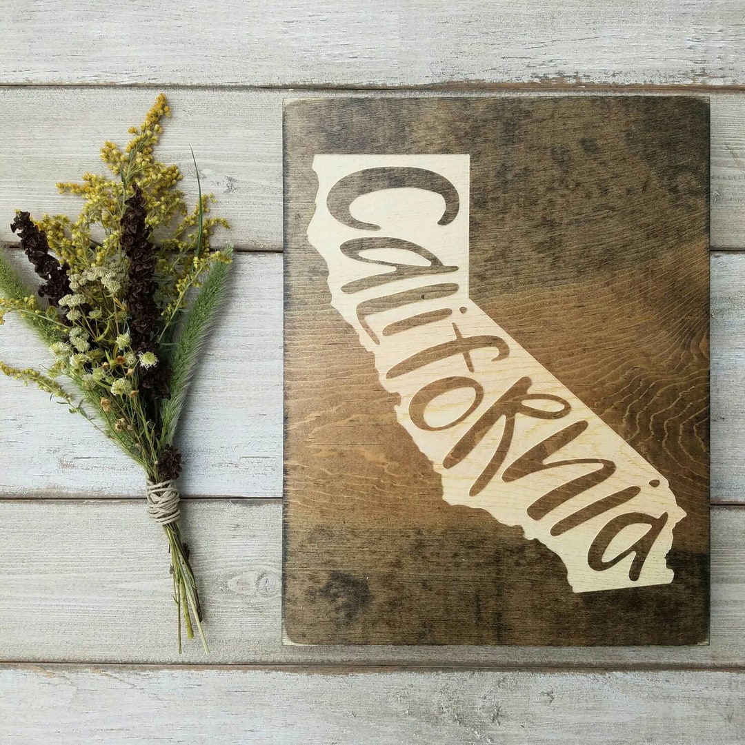 California Sign, California Decor, California Gifts, California Love ...