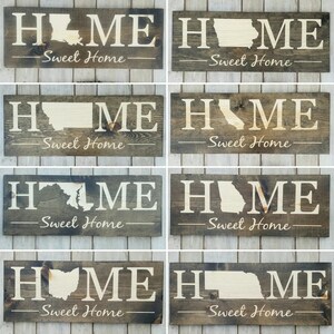 New Hampshire Home Sweet Home New Hampshire State Sign Best - Etsy