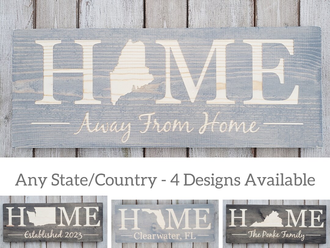 Maine State Sign, Home Sweet Home, Maine Decor, Maine Gift, Maine Print ...
