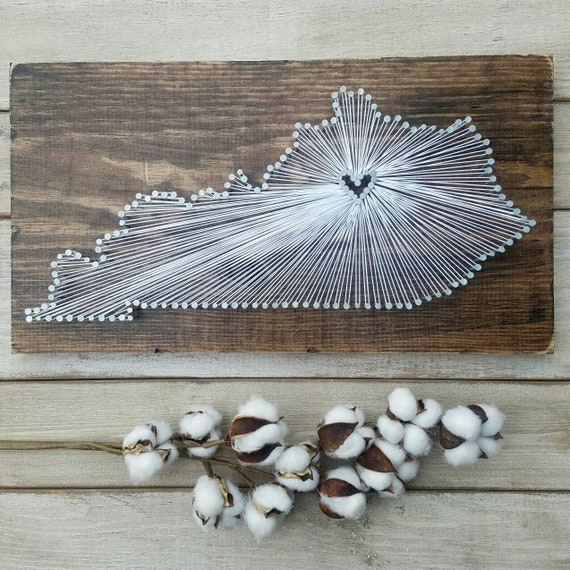 Kentucky String Art Kentucky Decor State string Art | Etsy