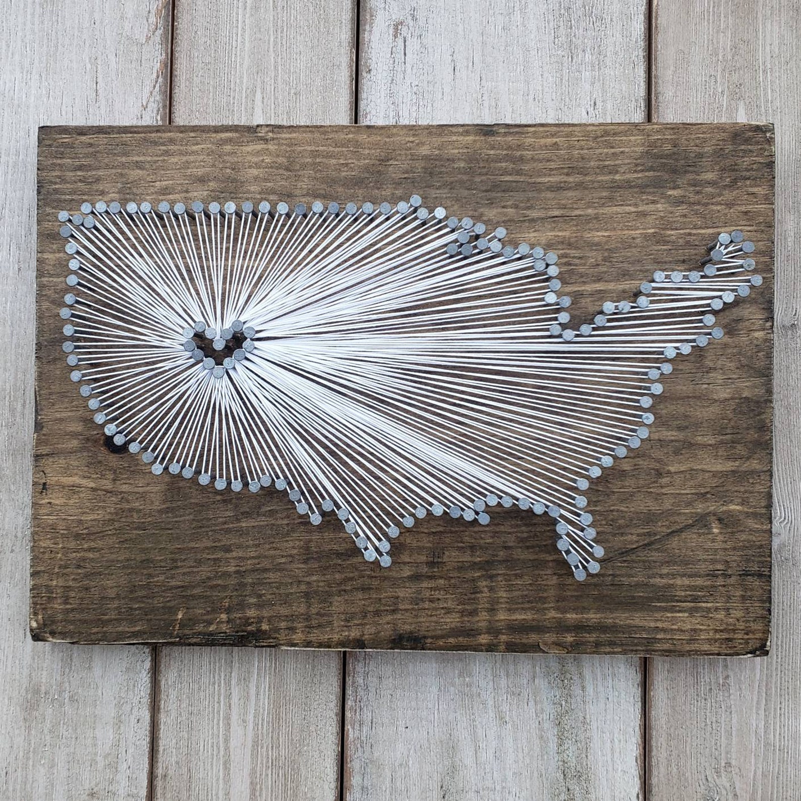 United States String Art Sign United States Wall Art United | Etsy