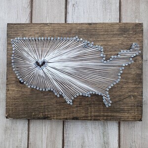 United States String Art Sign, United States Wall Art, United States ...