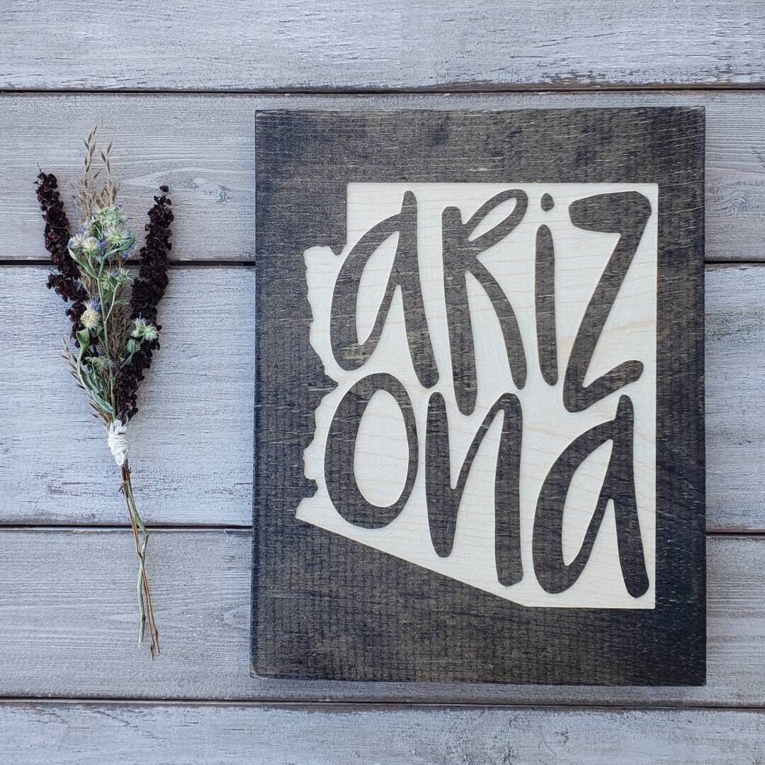 Arizona Sign, Arizona Decor, Arizona Print, Arizona Map, Arizona Home ...