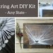 DIY Iowa String Art Kit, State String Art Kit, Iowa Nail Art, Rustic ...