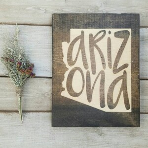Arizona Sign, Arizona Decor, Arizona Print, Arizona Map, Arizona Home ...