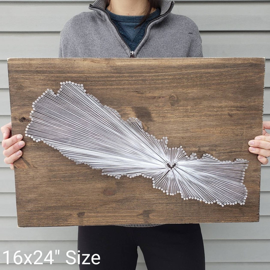 Nepal String Art Sign, Nepal Wall Art, Nepal Nail Art Sign, Custom Sign ...