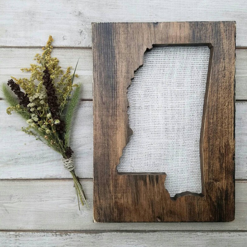 Alabama Sign Burlap Print Alabama Decor Alabama State Map | Etsy