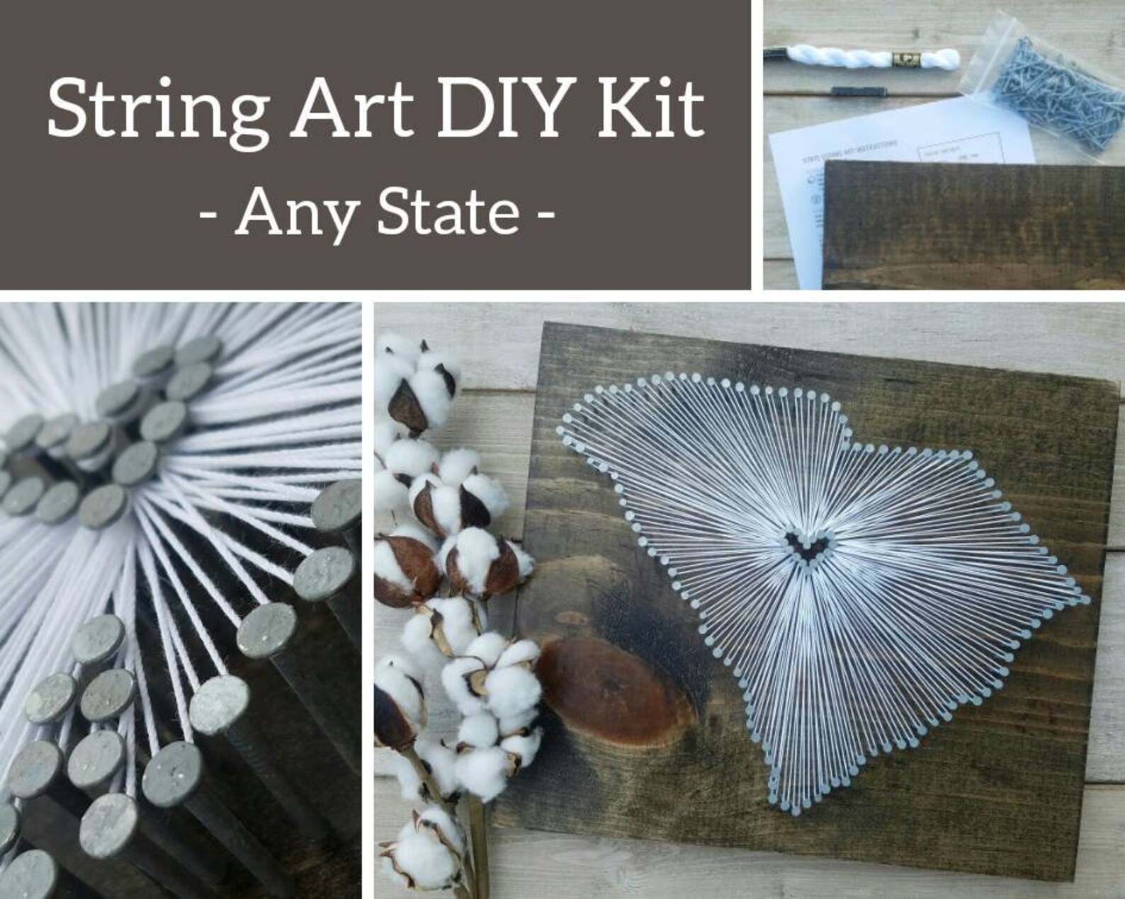 DIY South Carolina String Art Kit State String Art Kit State | Etsy