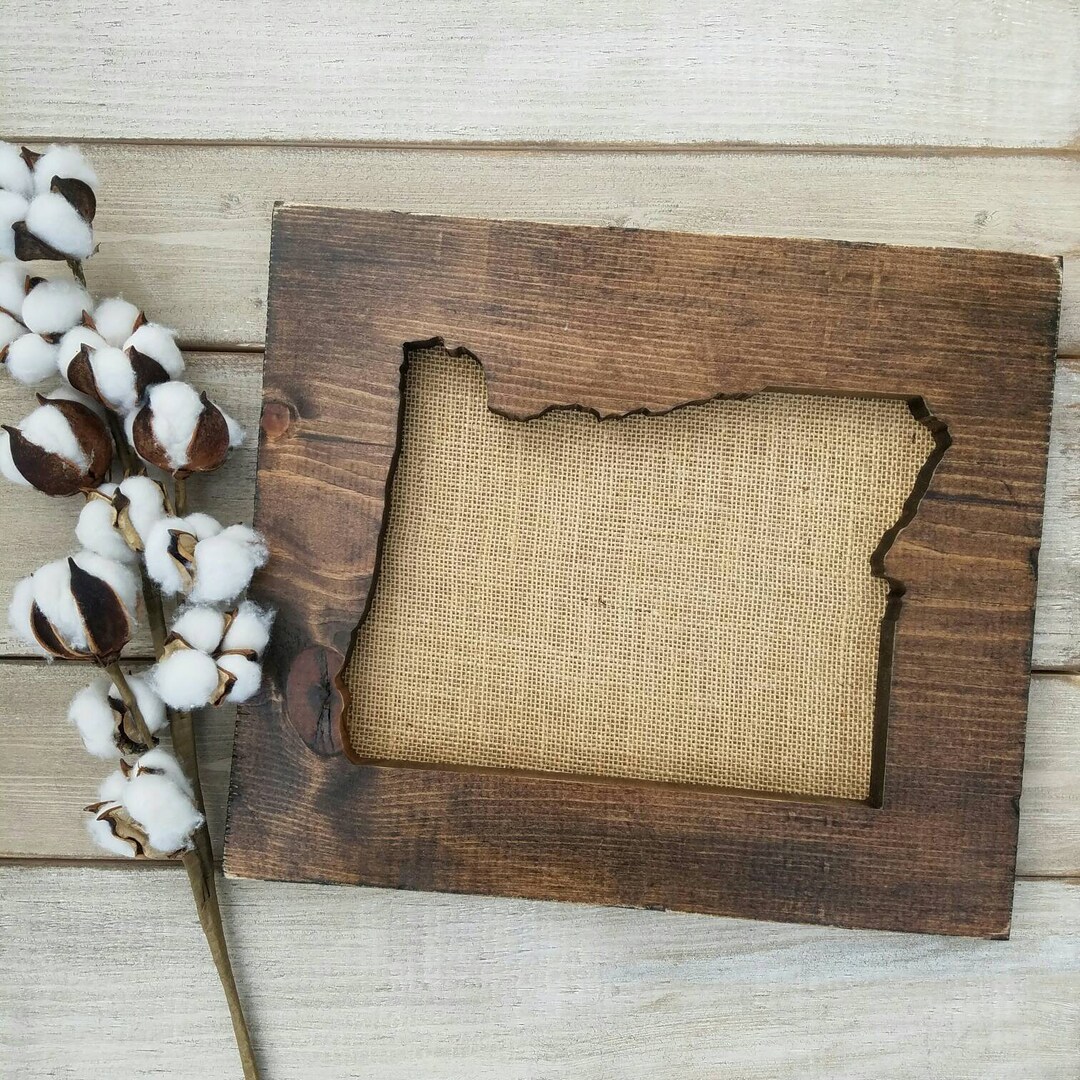 Oregon Sign, Burlap Print, Oregon Decor, Oregon Gifts, Oregon Wall Art ...