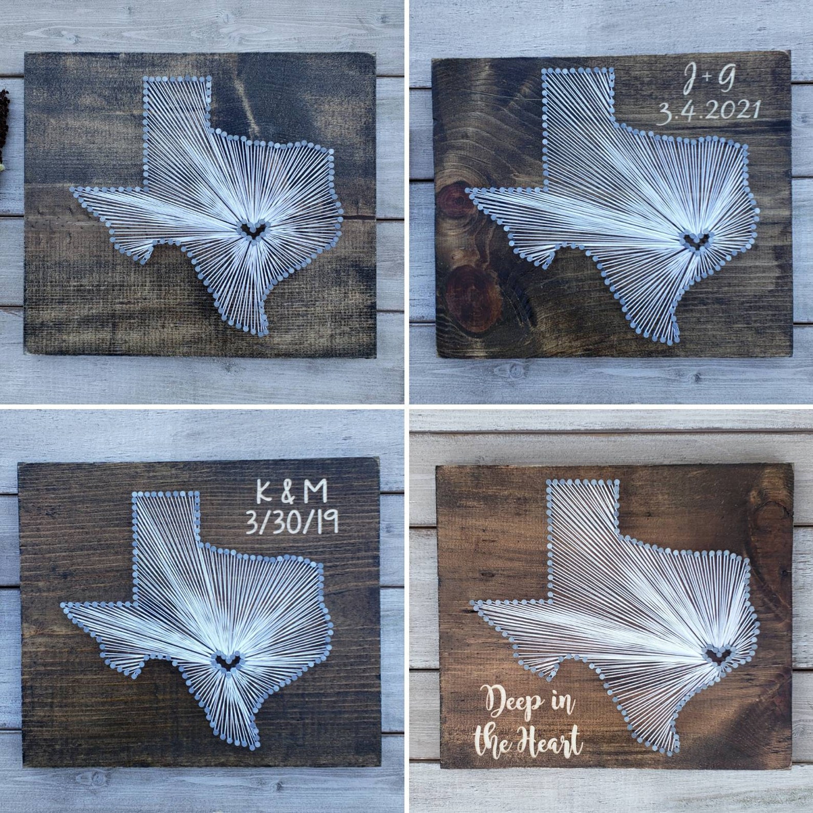 Texas String Art Texas Decor State String Art Texas Nail | Etsy