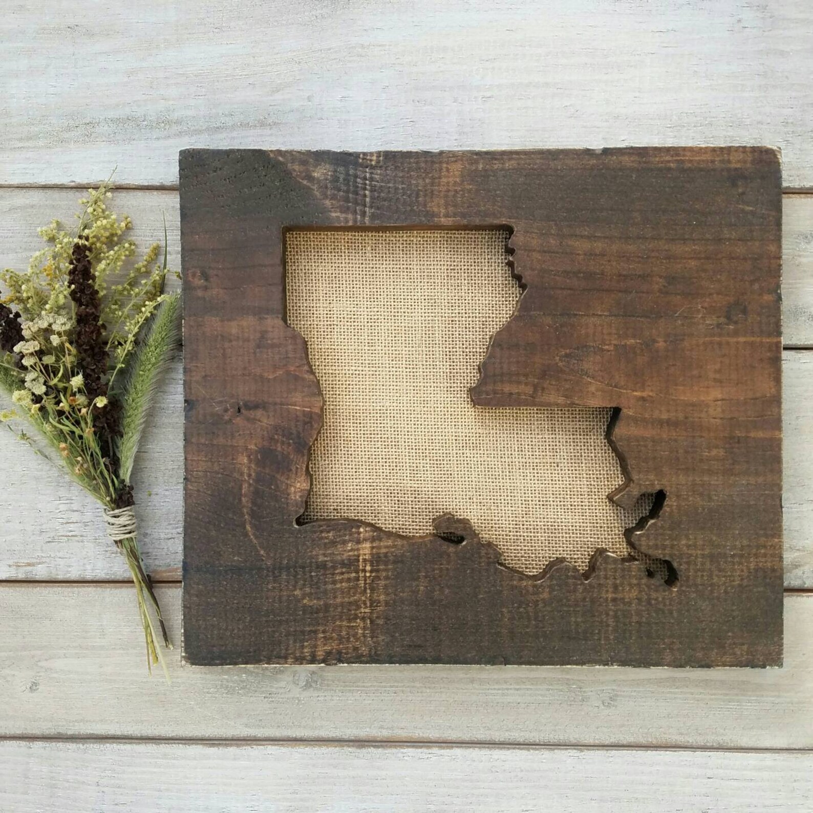 Louisiana Sign Burlap Print Louisiana Decor Louisiana - Etsy