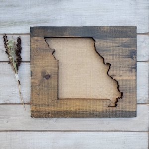 Missouri Sign, Burlap Print, Missouri Decor, Missouri Wall Art ...