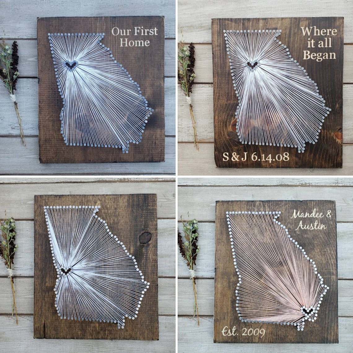 Georgia String Art Georgia Decor State String Art Georgia | Etsy