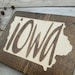 Iowa Sign Iowa Decor Iowa State Print Iowa State Map Iowa - Etsy