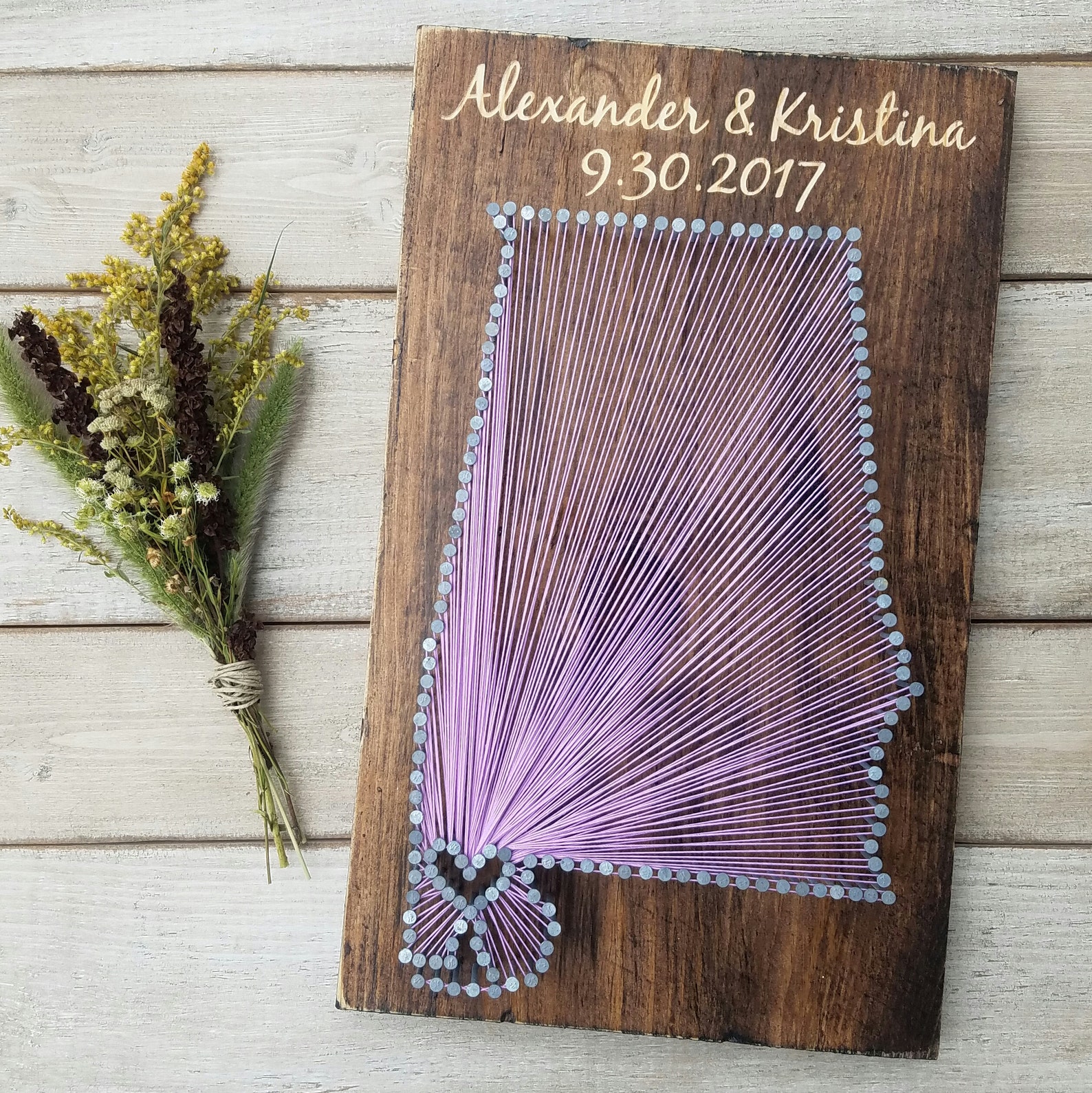 Alabama String Art Alabama State Map Alabama State Sign | Etsy