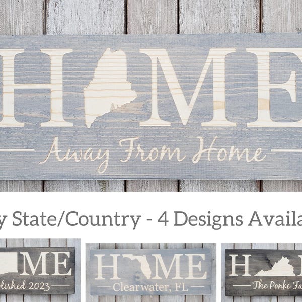 Maine Wood Sign - Etsy