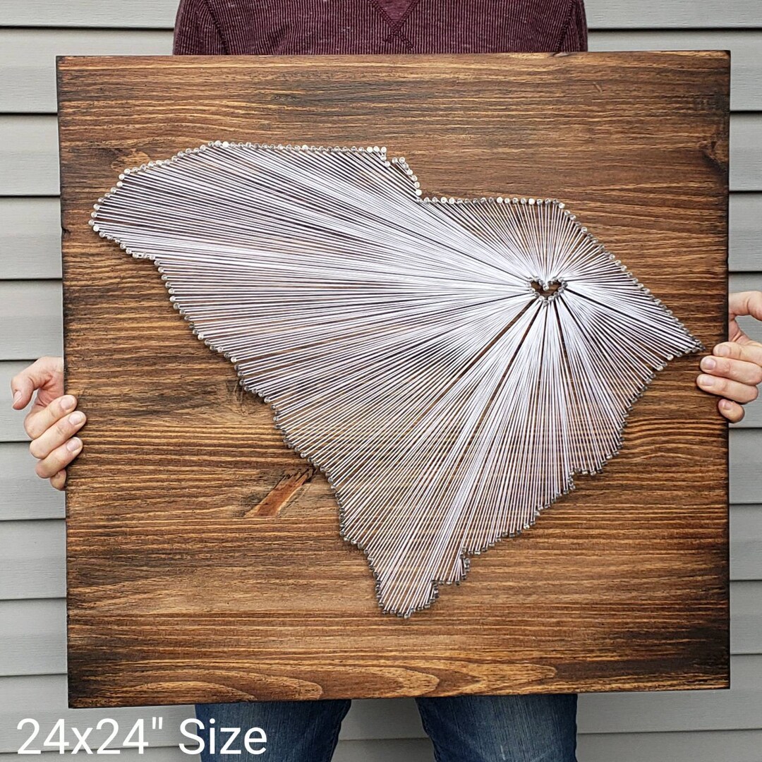 South Carolina String Art, South Carolina Decor, South Carolina Gift ...
