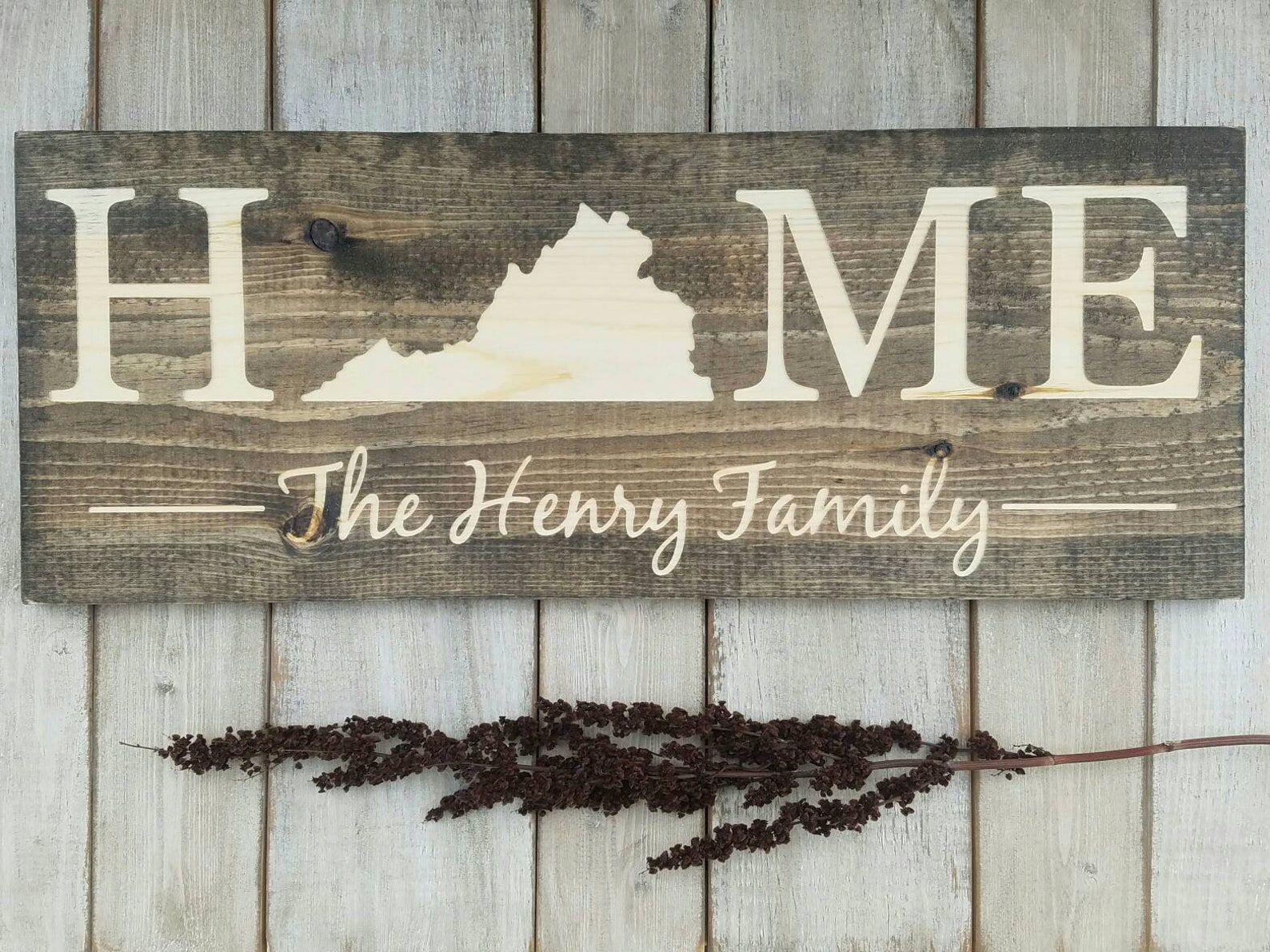 Virginia Sign Home Sweet Home Virginia Decor Virginia Wall - Etsy